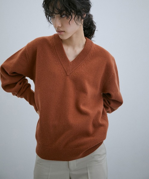 BATONER（バトナー）の「【BATONER】men RE-CYCLE CASHMERE V NECK（ニット/セーター）」 - WEAR