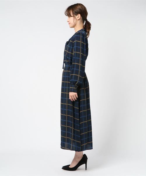 INTERPLANET（インタープラネット）の「【Seadrake】ホースチェックプリントワンピース（ワンピース）」 - WEAR