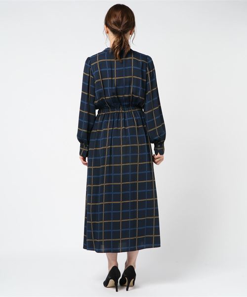 INTERPLANET（インタープラネット）の「【Seadrake】ホースチェックプリントワンピース（ワンピース）」 - WEAR