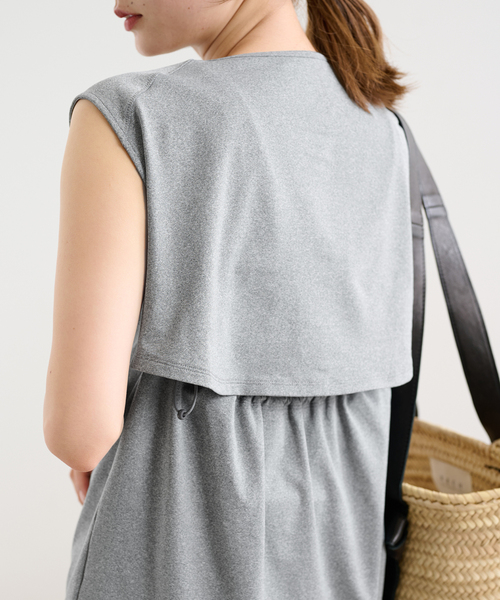 FRAMeWORK（フレームワーク）の「【FRAMeWORK×EMILY WEEK】ノースリーブラッシュガード（Tシャツ/カットソー）」 - WEAR