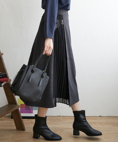 【セール】サイドプリーツスカート（スカート）｜IKKA LOUNGE（イッカラウンジ）のファッション通販 - ZOZOTOWN