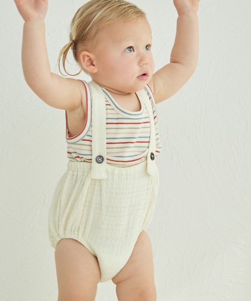 【ベビー】2段階 サイズ調整可能 しゅわしゅわ サスペンダーブルマ（その他ベビーウェア）｜pairmanon（ペアマノン）のファッション通販 - ZOZOTOWN