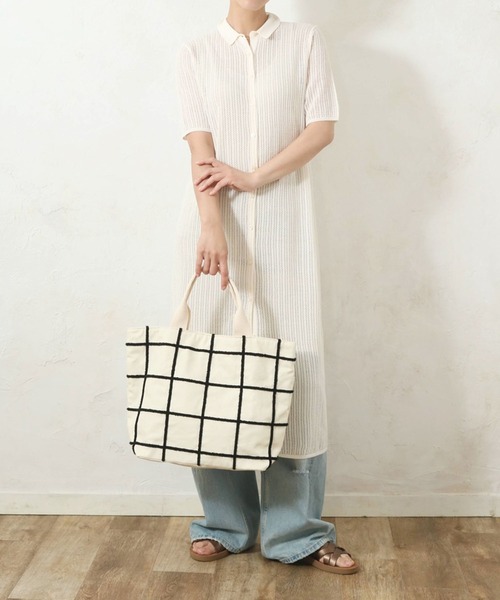 SETUP7（セットアップセブン）の「【SETUP7】e.e.p.ウィンドウペンチェックトートバッグ SNBD（トートバッグ）」 - WEAR