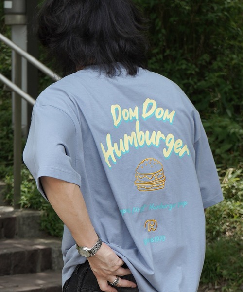 ILL'S（イルズ）の「25SS 【DOMDOM / ドムドムハンバーガー】 ビッグシルエット バックプリント半袖Tシャツ カットソー メンズ レディース（Tシャツ/カットソー）」 - WEAR