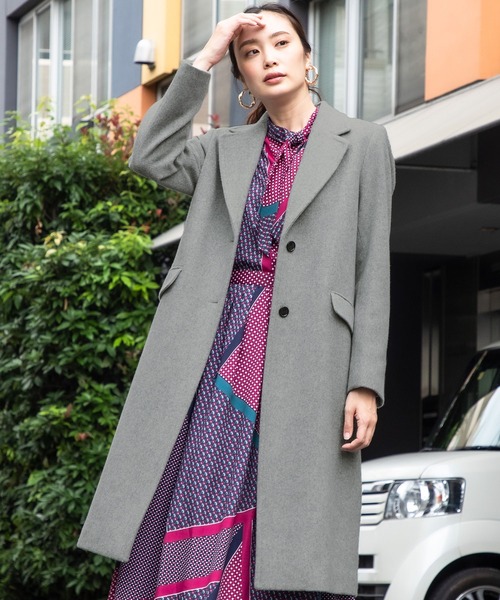 A/C DESIGN BY ALPHA CUBIC（エーシーデザインバイアルファキュービック）の「ウールチェスターコート（チェスターコート ...