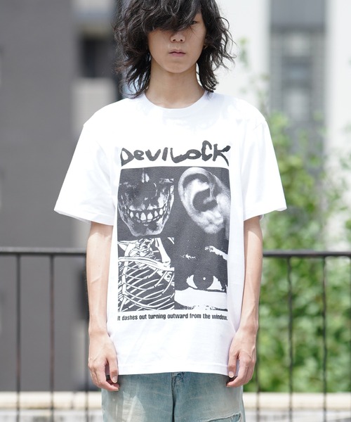 DEVILOCK（デビロック）の「DEVILOCK デビロック DASHES OUT TEE Tシャツ（Tシャツ/カットソー）」 - WEAR