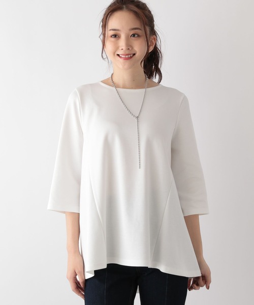GLOBAL WORK（グローバルワーク）の「なめらかタッチテントライン7分袖/992234（Tシャツ/カットソー）」 - WEAR