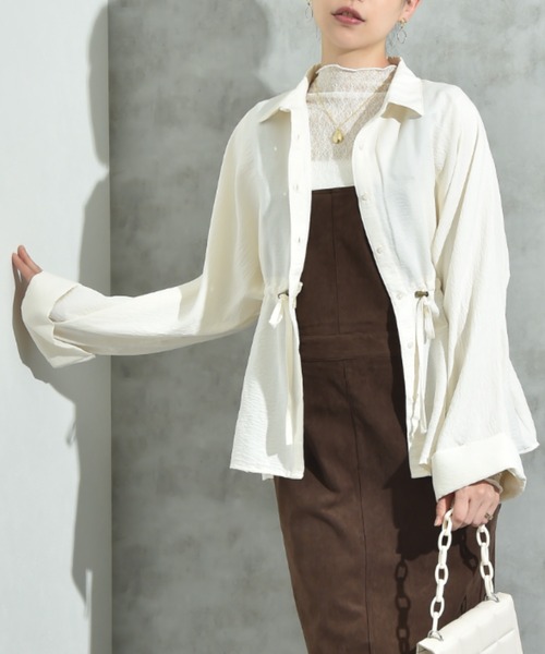 【セール】パウダーデシンウエストドロストシャツ（シャツ/ブラウス）｜INTERPLANET（インタープラネット）のファッション通販 - ZOZOTOWN