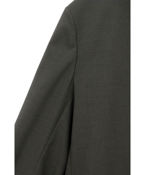 HIGH STREET∴リフラクスエコストレッチノーカラージャケット（ノー