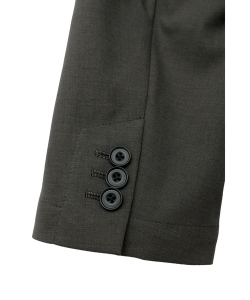 HIGH STREET∴リフラクスエコストレッチノーカラージャケット（ノー