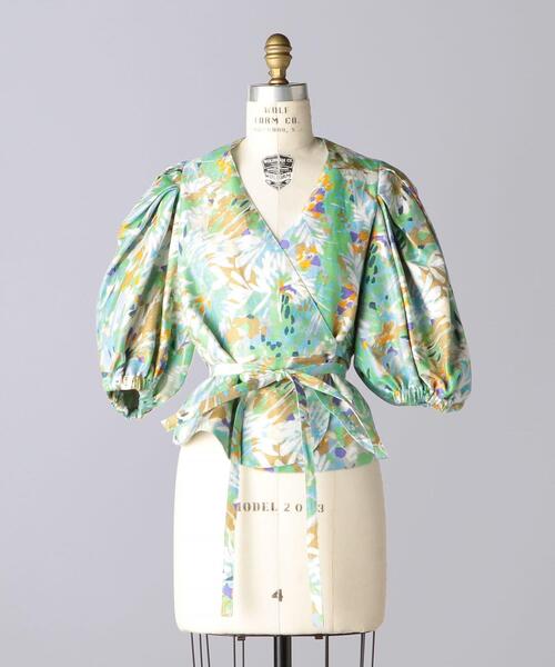 BLAMINK（ブラミンク）の「 S LI/S PRT CACH SSL ブラウス（シャツ/ブラウス）」 - WEAR