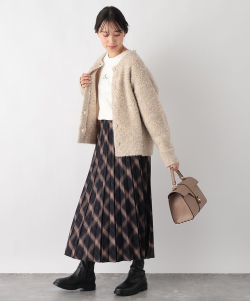 GLOBAL WORK（グローバルワーク）の「ブークレニットカーディガン/988024（カーディガン/ボレロ）」 - WEAR