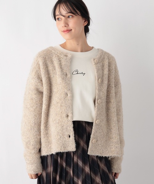 GLOBAL WORK（グローバルワーク）の「ブークレニットカーディガン/988024（カーディガン/ボレロ）」 - WEAR