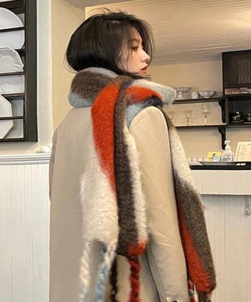 RiNc （リンク）の「【 NOLITA / ノリータ 】マフラー クラシック チェック アクリルウール ストール ショール（マフラー ...