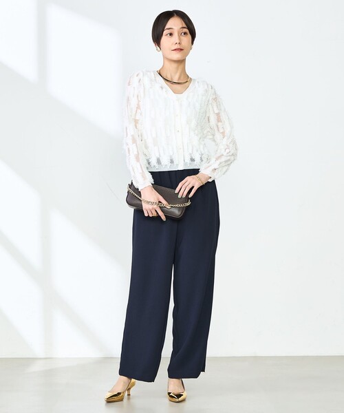 NOLLEY’S（ノーリーズ）の「《アンサンブル対応》《手洗い可能》カットフリンジ2WAYカーディガン（カーディガン/ボレロ）」 - WEAR