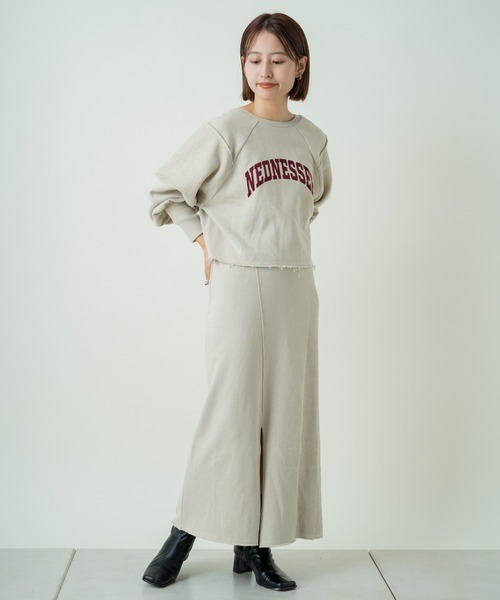 Kastane（カスタネ）の「SETUPスウェットロングスカート（スカート）」 - WEAR