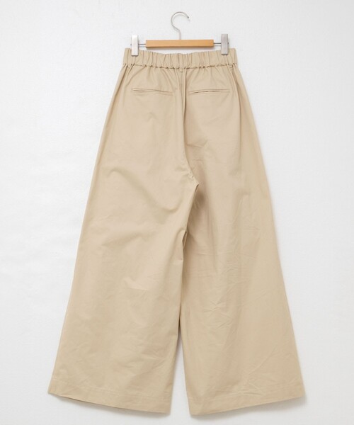 セール】【MAQWEL/マクウェル】ウォッシャブルタックワイドパンツ
