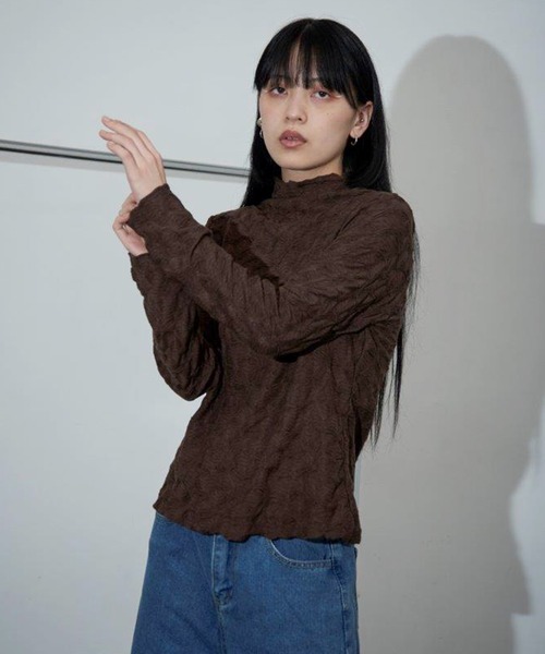 Y/lim（イリム）の「Y/lim 立体シャーリングハイネックTEE（Tシャツ/カットソー）」 - WEAR