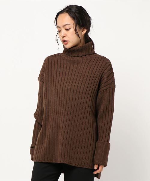 SLOBE IENA（スローブイエナ）の「ワイドリブスタンドネックニット （ニット/セーター）」 - WEAR