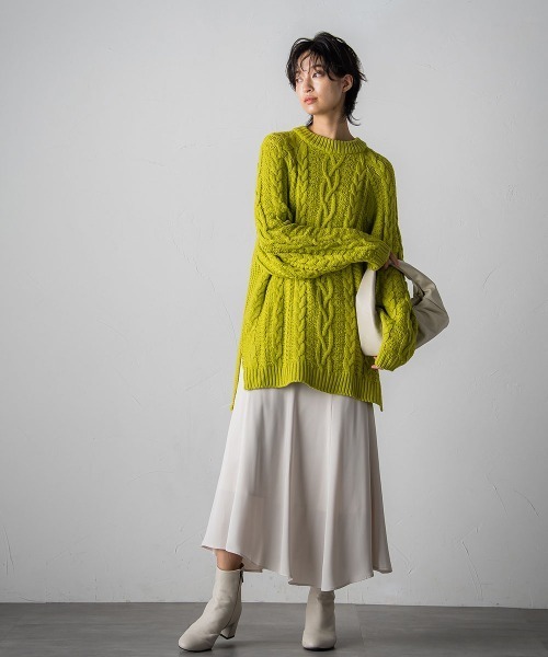 MAYSON GREY（メイソングレイ）の「マットサテンアシンメトリーヘムスカート（スカート）」 - WEAR