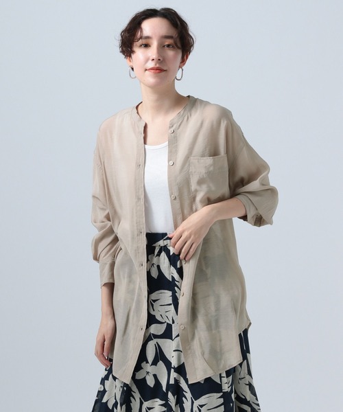 BAYFLOW（ベイフロー）の「シアーロングシャツ（シャツ/ブラウス）」 - WEAR