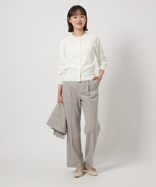 green label relaxing（グリーンレーベルリラクシング）の「KOKAGE クルーネック ニット カーディガン -マシン ...