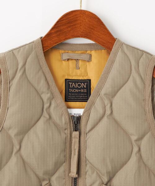 TAION（タイオン）の「【WEB限定】＜TAION＞ MILITARY ベスト 130-140cm（ダウンベスト）」 - WEAR