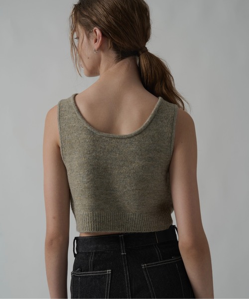 willfully（ウィルフリー）の「cropped 2way gentle knit tank（タンクトップ）」 - WEAR