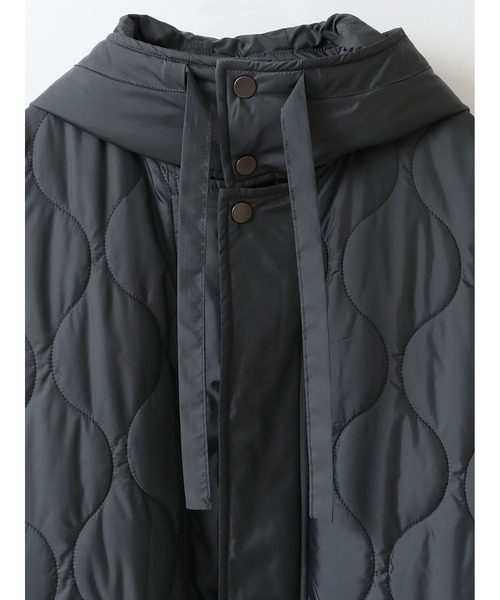 enchainement（アンシェヌマン）の「Quilting Hoodid Coat（その他アウター）」 - WEAR