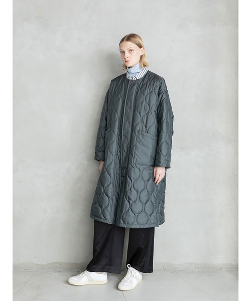 enchainement（アンシェヌマン）の「Quilting Hoodid Coat（その他アウター）」 - WEAR