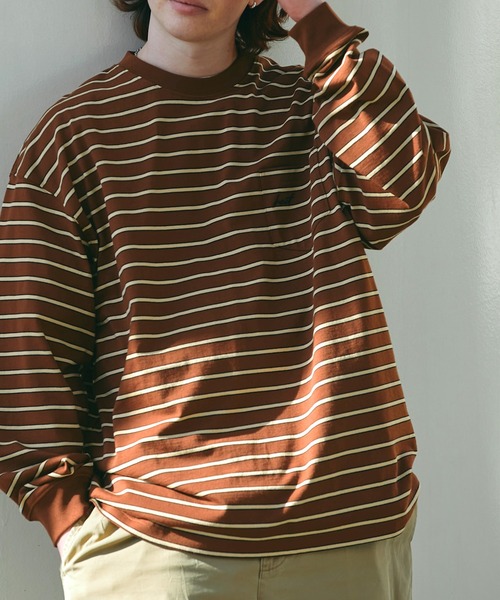 HECT（ヘクト）の「【HECT】Big Border L/S Tee / ビッグシルエットボーダーロンT（Tシャツ/カットソー）」 - WEAR