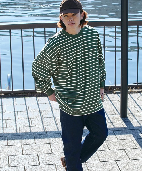 HECT（ヘクト）の「【HECT】Big Border L/S Tee / ビッグシルエットボーダーロンT（Tシャツ/カットソー）」 - WEAR