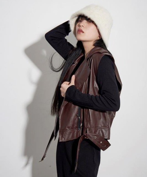 Y/lim（イリム）の「Y/lim ファーバケットハット（ニットキャップ/ビーニー）」 - WEAR