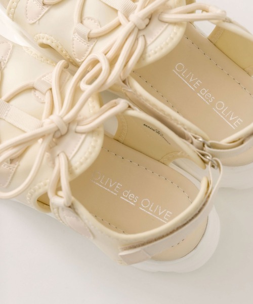 OLIVE des OLIVE（オリーブデオリーブ）の「レースアップスポーツサンダル 1041130080（サンダル）」 - WEAR