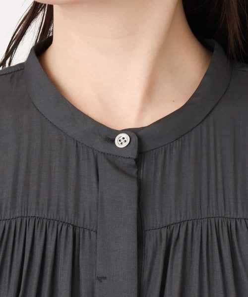 セール】ギャザーデザインワンピース/洗える/WEB限定（ワンピース