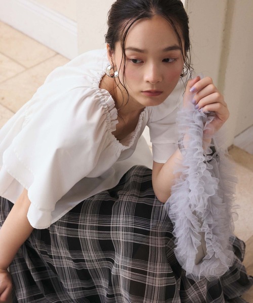 fifth（フィフス）の「シフォンチェックスカート（スカート）」 - WEAR