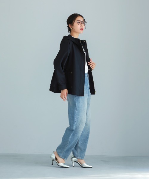 セール】【Nano-Tex加工】クリアツイル・ティアードフリルパーカー