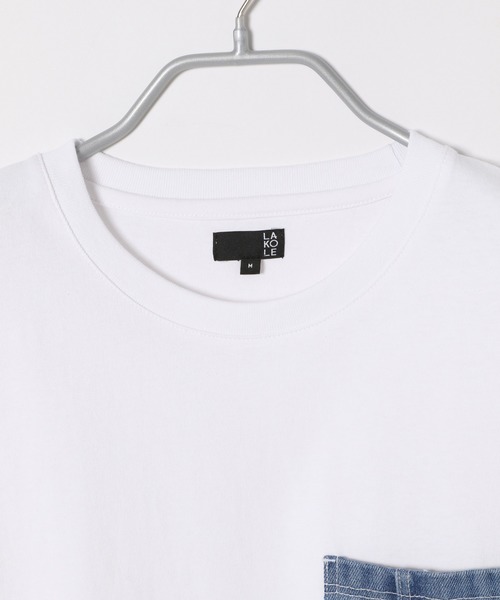 LAKOLE（ラコレ）の「デニムポケットTシャツ / LAKOLE（Tシャツ/カットソー）」 - WEAR