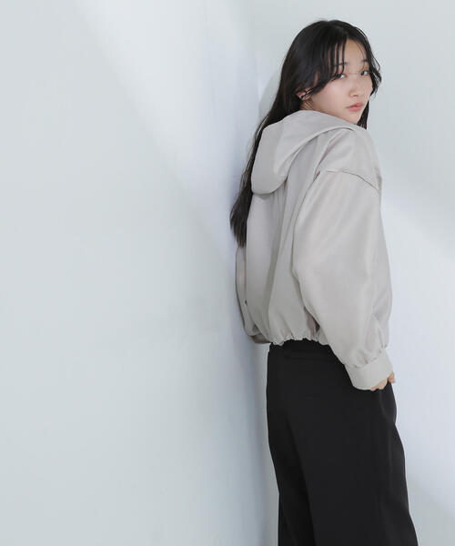 NATURAL BEAUTY BASIC（ナチュラルビューティーベーシック）の「 シアーフォルムフーディーブルゾン（ブルゾン）」 - WEAR