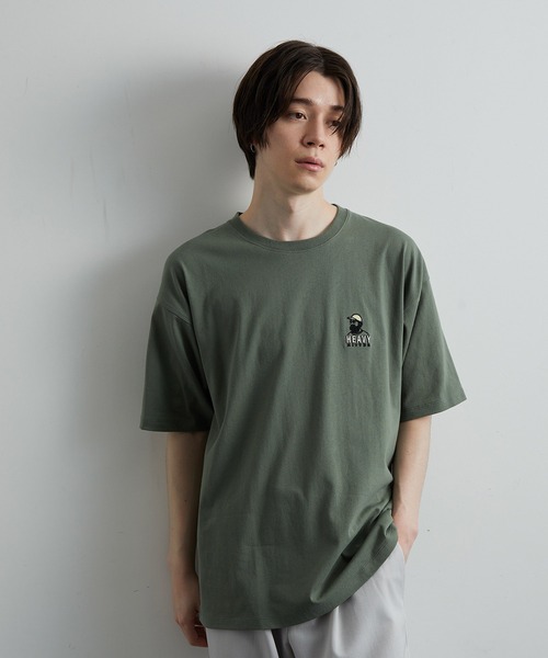 JUNRed（ジュンレッド）の「ヒゲおじさんワンポイントTシャツ（Tシャツ/カットソー）」 - WEAR