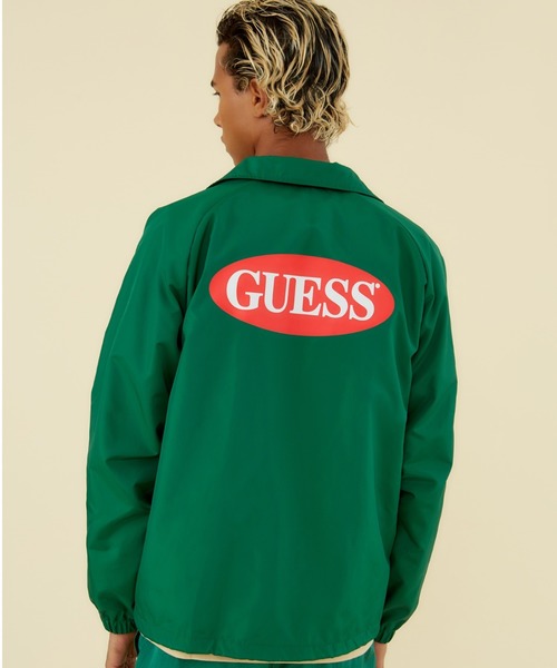 Guess（ゲス）の「GUESS Originals Red Logo Coaches Jacket（ナイロンジャケット）」 - WEAR