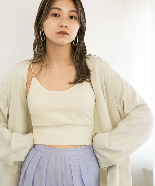 KBF（ケイビーエフ）の「BACKオープンキャミソール（キャミソール）」 - WEAR