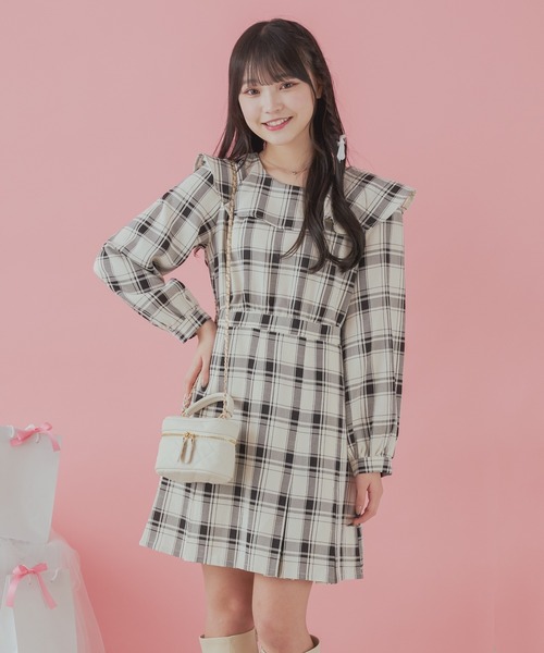 shrita（シュリータ）の「【shrita】フリルカラーミニワンピース（ワンピース）」 - WEAR