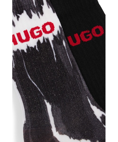 HUGO（ヒューゴ）の「2パック HUGOロゴディテール ショートレングス ソックス（ソックス/靴下）」 - WEAR