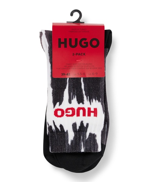 HUGO（ヒューゴ）の「2パック HUGOロゴディテール ショートレングス ソックス（ソックス/靴下）」 - WEAR