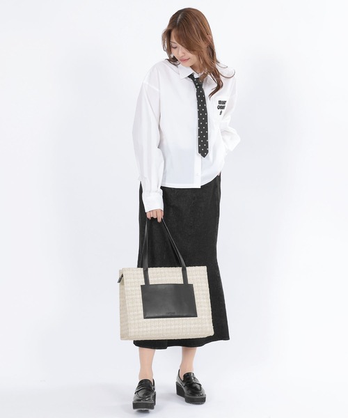 セール】スクエアツイード トート（トートバッグ）｜MARY QUANT