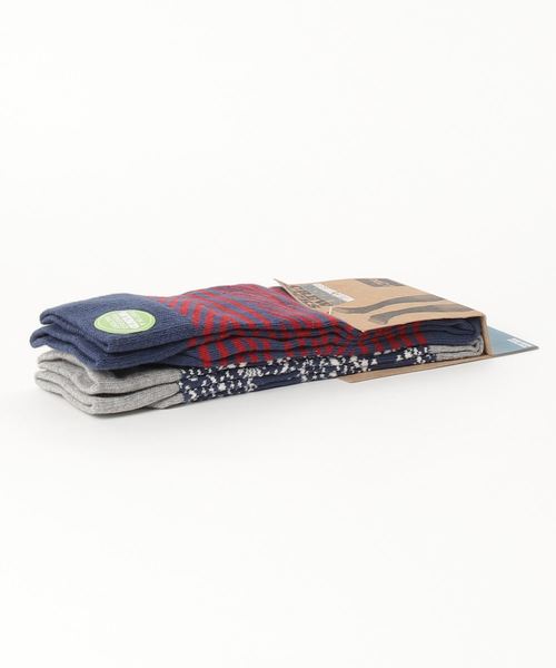 PACT（パクト）の「PACT（パクト）Men's Crew Sock Two-Pack / Coastline / メンズ・クルーソックス ...