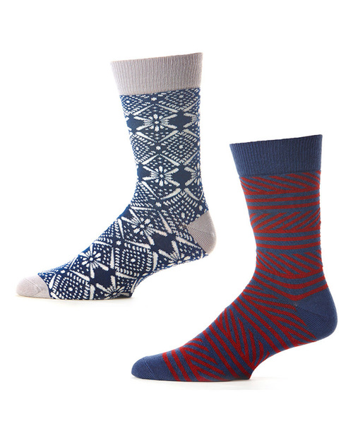 PACT（パクト）の「PACT（パクト）Men's Crew Sock Two-Pack / Coastline / メンズ・クルーソックス ...
