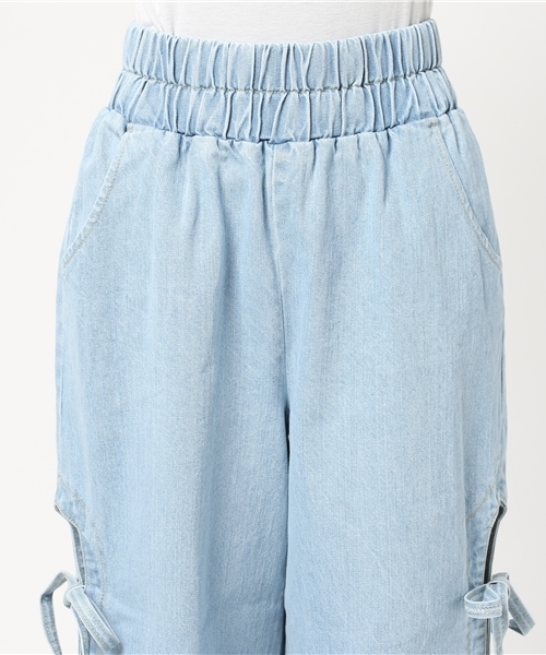 WEGO（ウィゴー）の「WEGO/スリットリボンデニムワイドパンツ（デニムパンツ）」 - WEAR