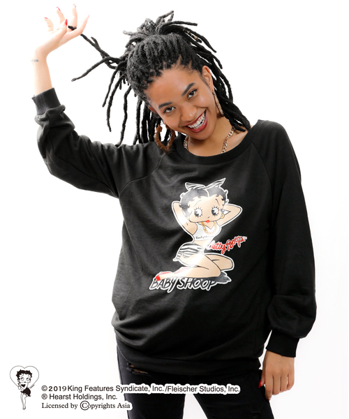 babyShoop（ベイビーシュープ）の「baby Shoop x BETTY BOOP スウェット長袖TOPS（スウェット）」 - WEAR